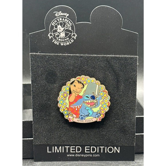 Disney | Jewelry | Rare Le25 Disney Pin 2008 Lilo And Stitch April ...